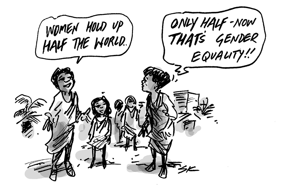 gender equality | Simon Kneebone - cartoonist and illustrator