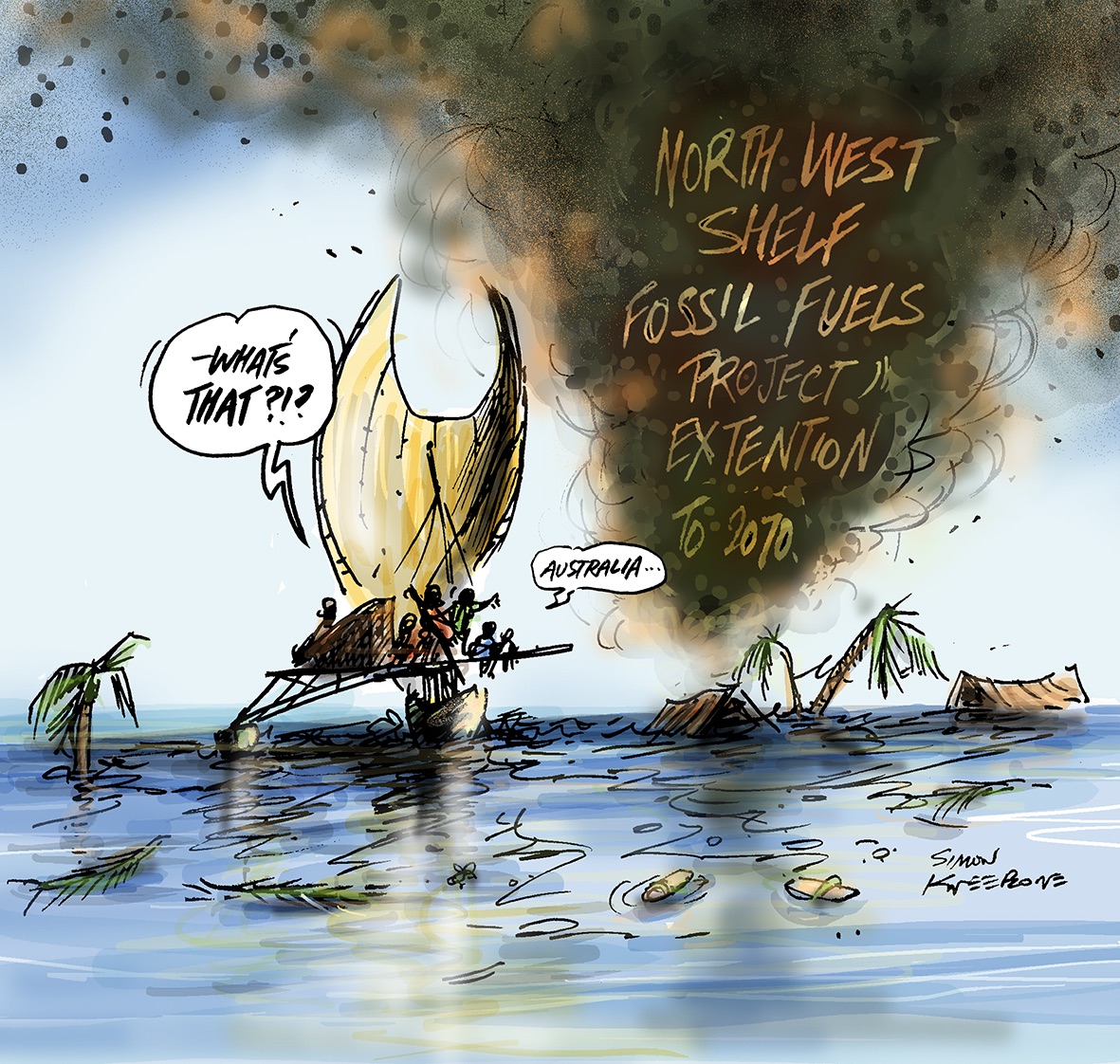 Pacific gaslighted … | Simon Kneebone - cartoonist and illustrator