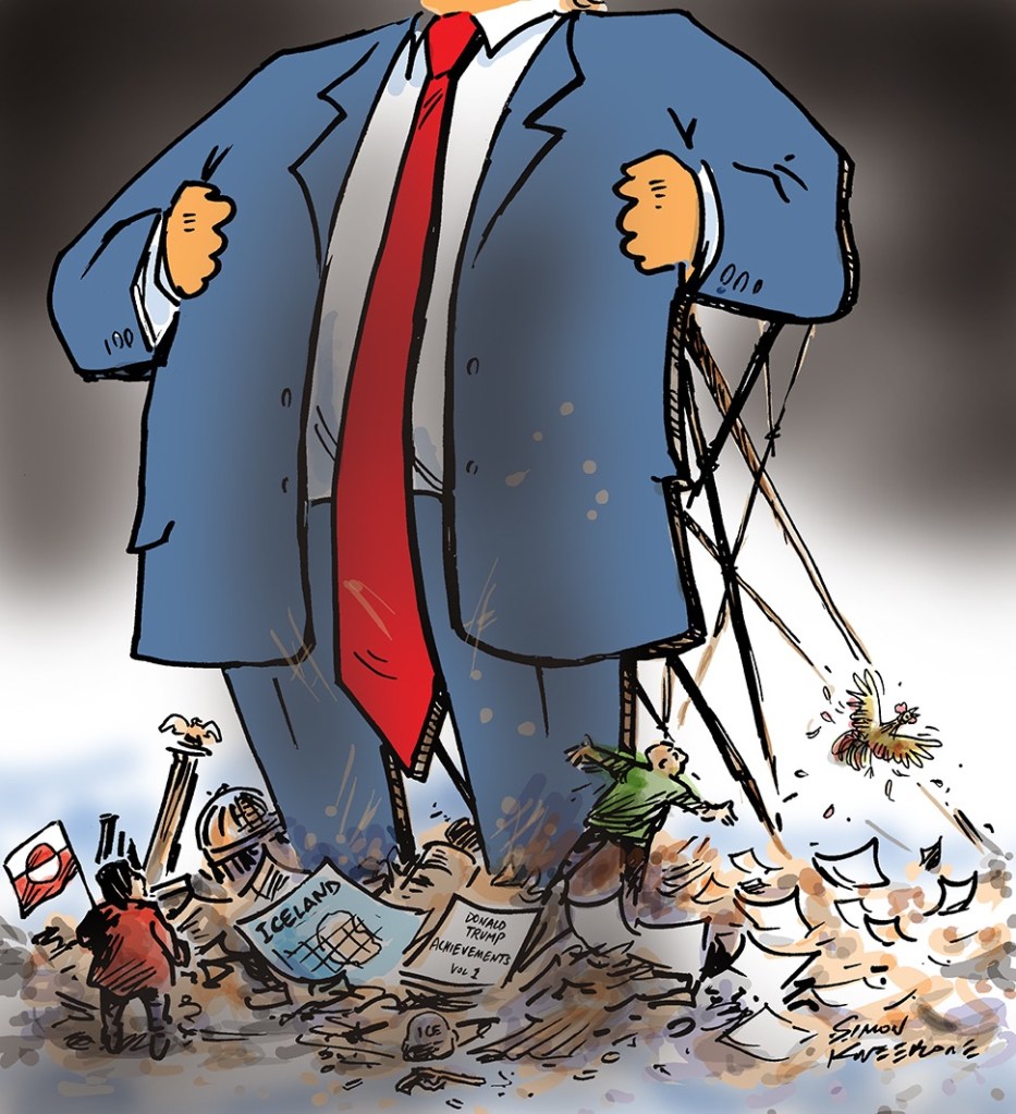 Push-back land …. | Simon Kneebone - cartoonist and illustrator